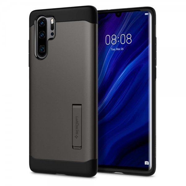 Spigen Huawei P30 Pro Cover Slim Armor Gun Metal | Elgiganten | Elgiganten