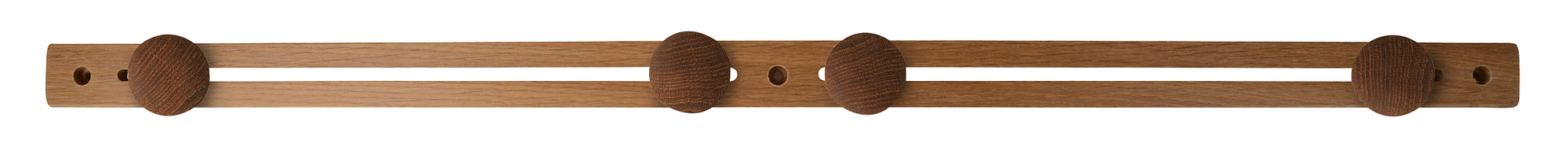 Knaggrekke med 4 x Ø45 knotter i røkt eiketre - Elkjøp | Elkjøp