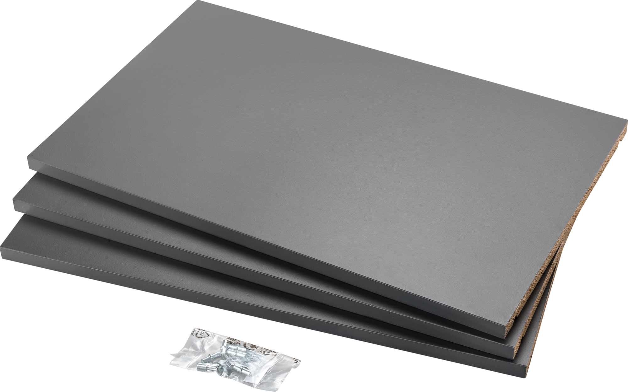 Epoq hylle 40x35 3 stk. melamin (grafitt) - Elkjøp | Elkjøp