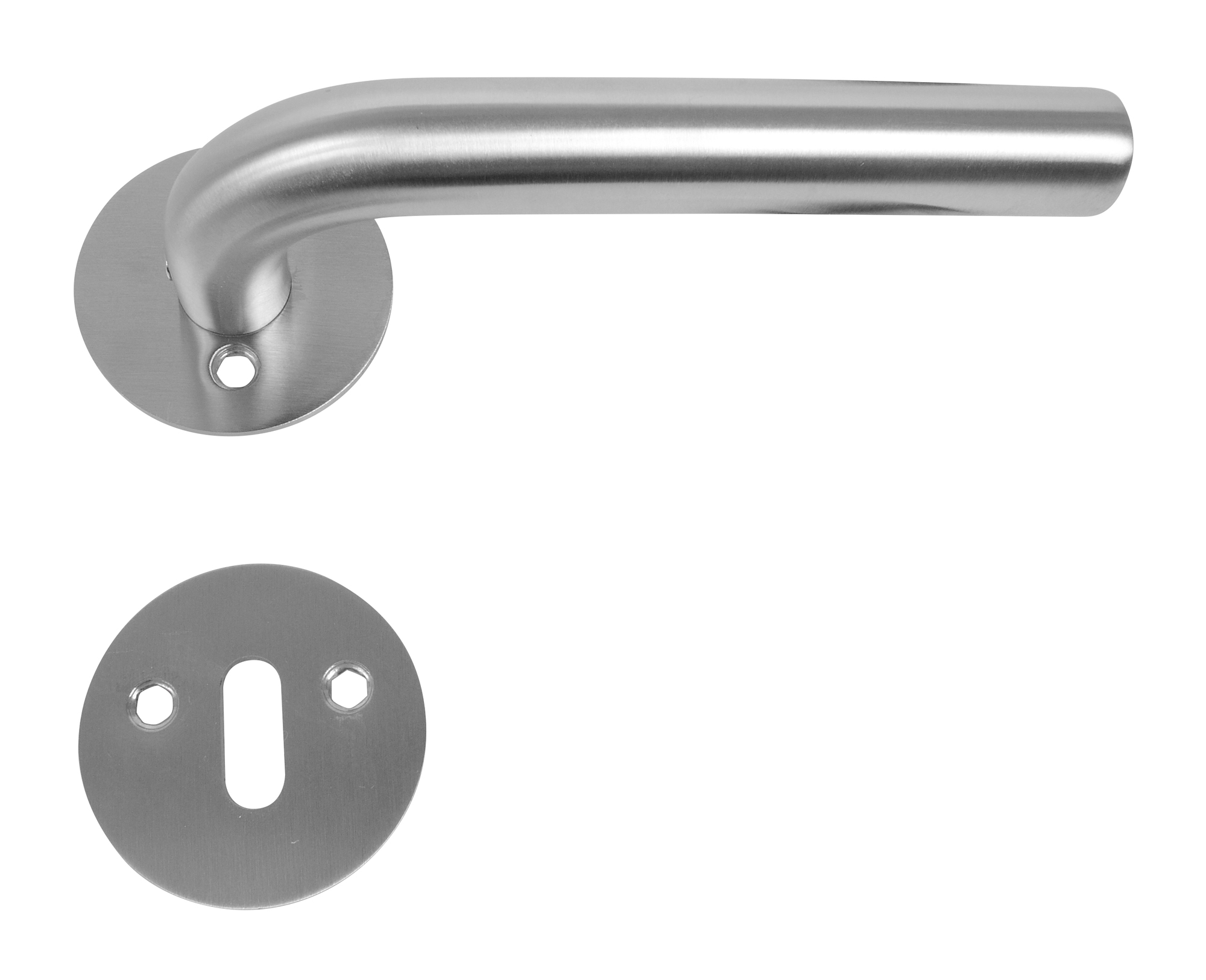 Dörrhandtag 19 mm L-handtag DESIGN - rostfritt stål - Elgiganten ...