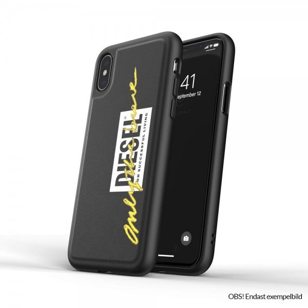 Diesel iPhone 12 Mini Deksel Moulded Case Embroidery Svart Lime ...