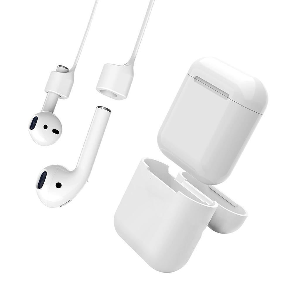 AirPod straps / hållare med skydd för laddningsfodral - vit ...