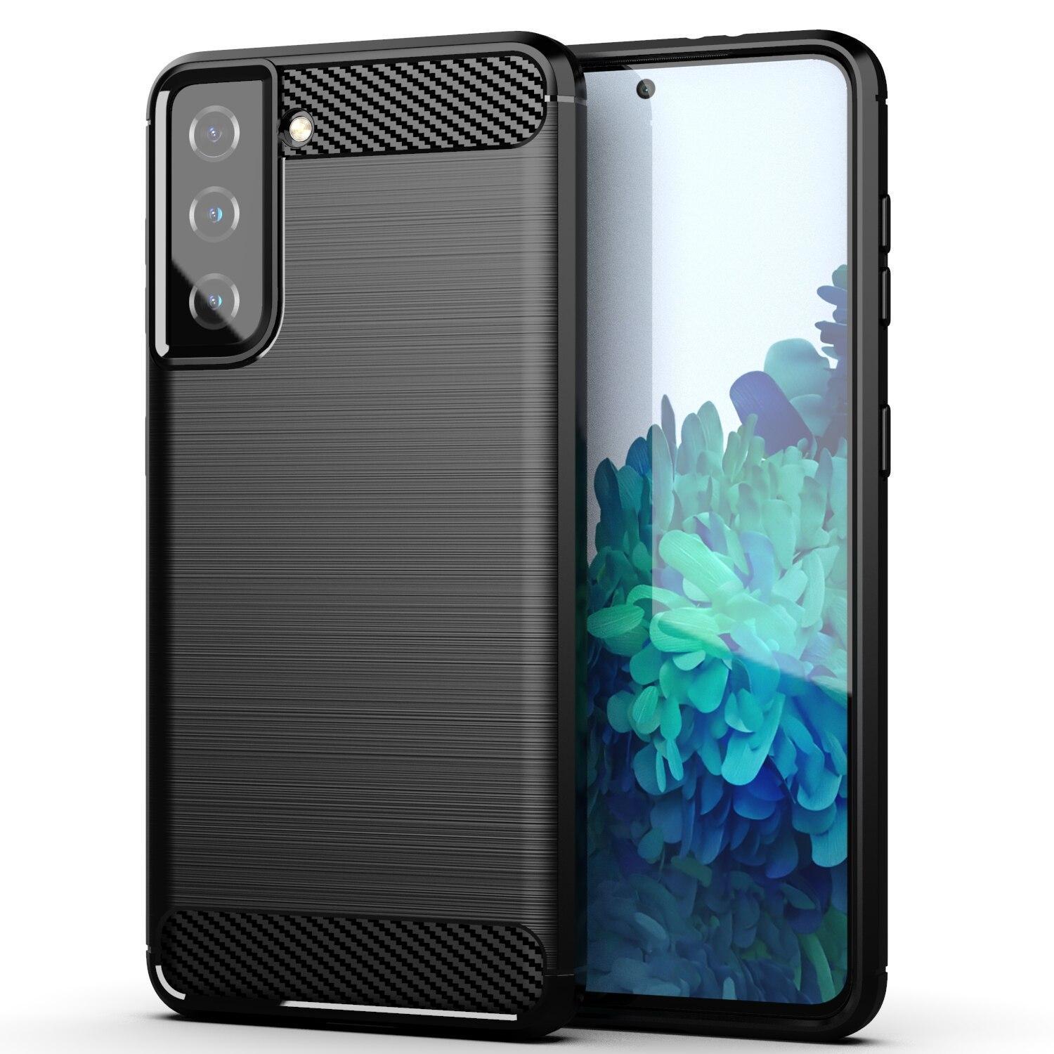 SKALO Samsung S21 Plus Armor Carbon Stöttåligt TPU-skal - Svart ...