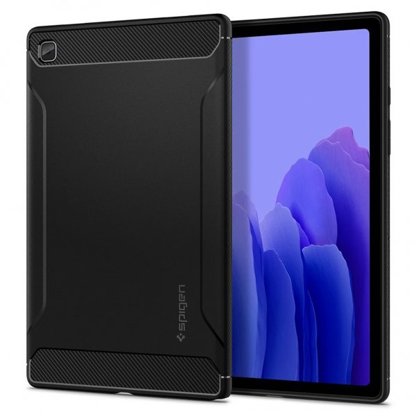 Spigen Samsung Galaxy Tab A7 10.4 T500 T505 Cover Rugged Armor Matte Black | Elgiganten | Elgiganten