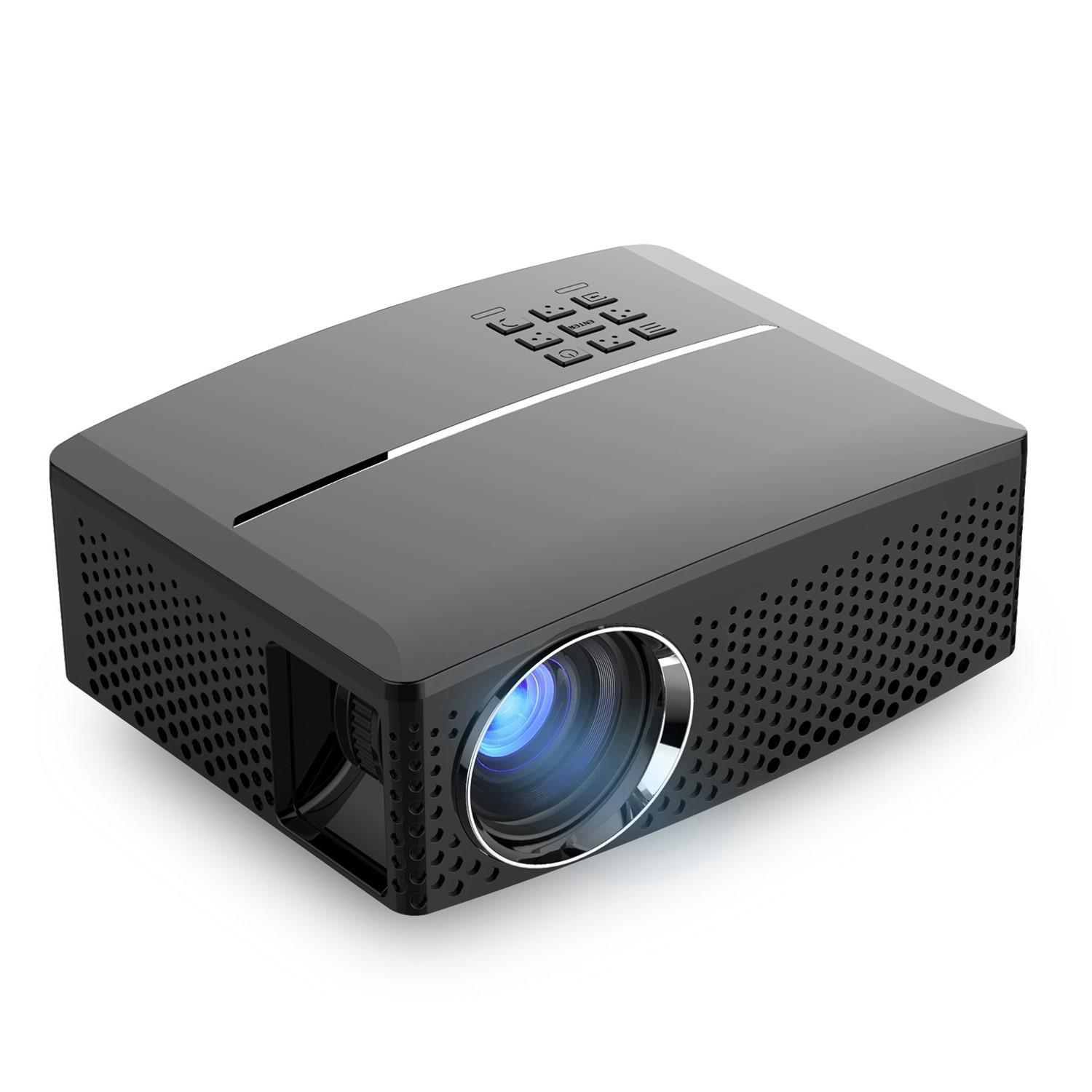 Kannettava LED-projektori 1800 lumenia - musta - Gigantti verkkokauppa