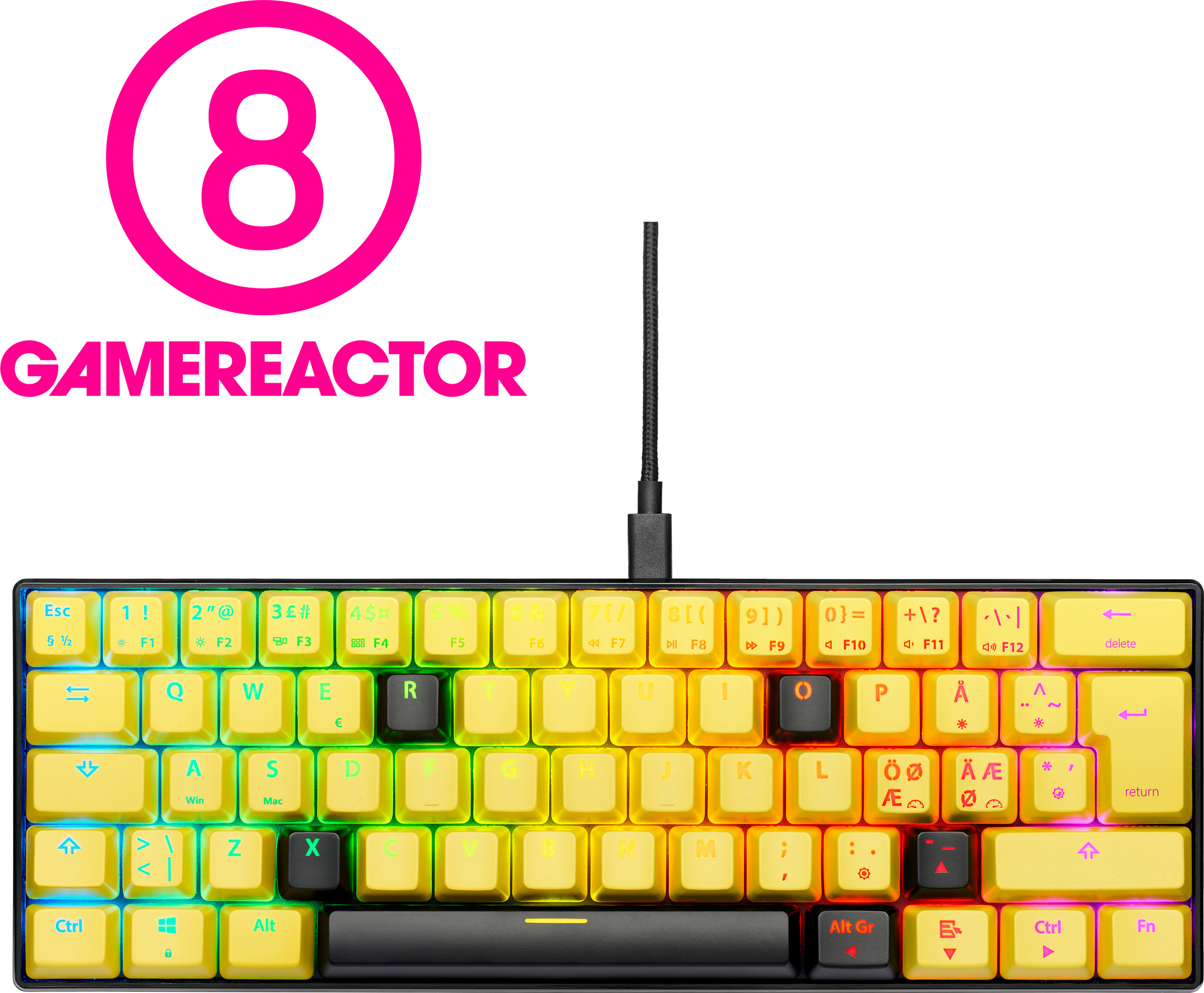 NOS C-450 Mini PRO RGB gaming tangentbord (smyle) - Elgiganten - Elgiganten