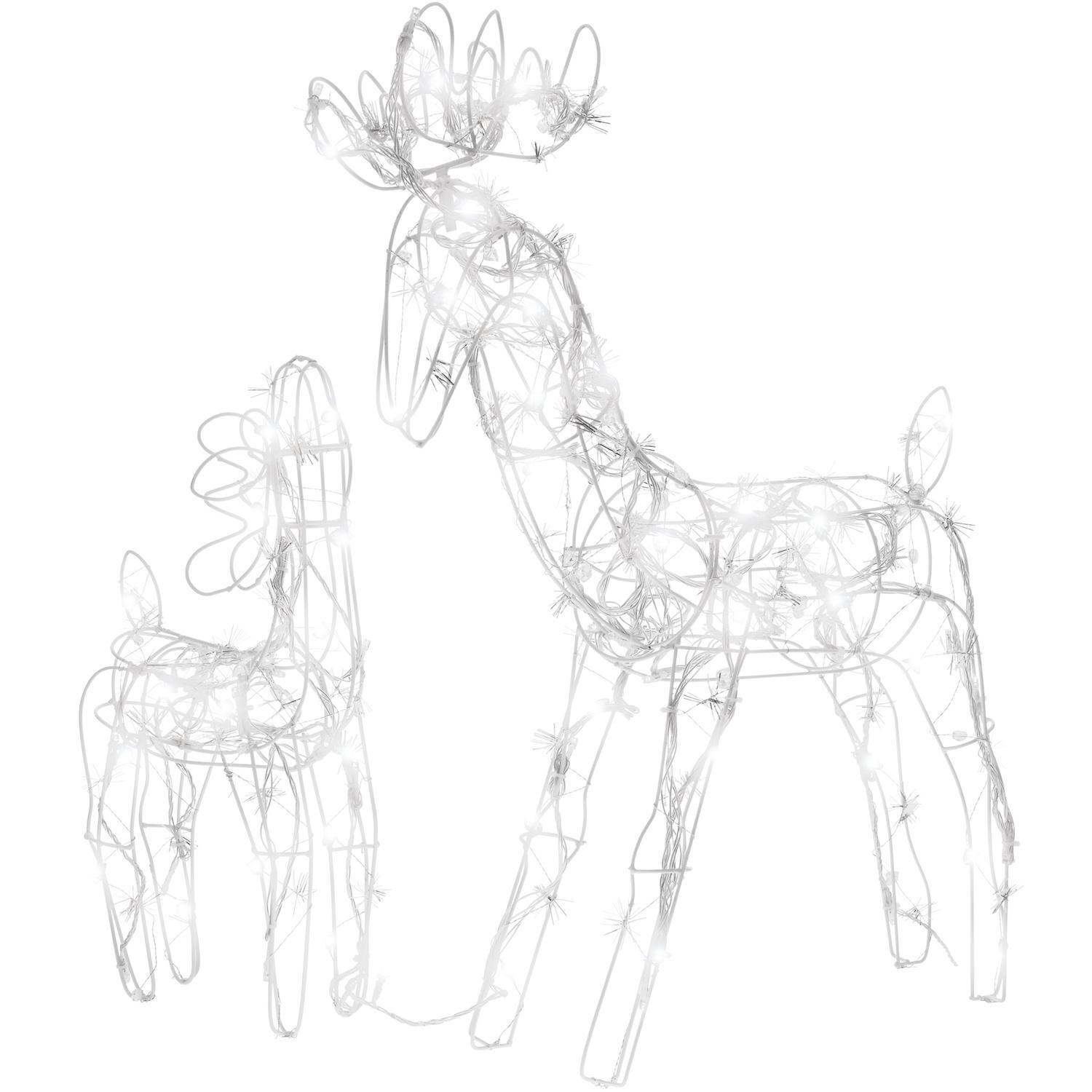 tectake Juldekoration med LED-ljus - vit - Elgiganten - Elgiganten