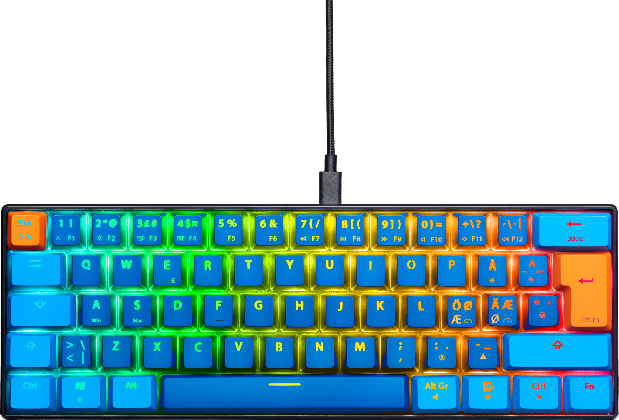 NOS C-450 Mini PRO RGB gaming tangentbord (jazz) - Elgiganten - Elgiganten