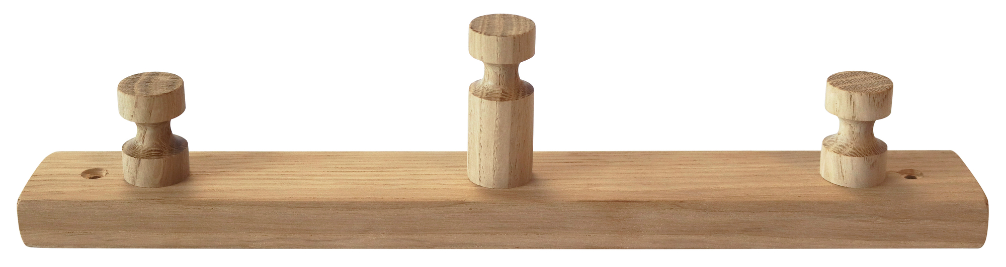 Knaggrekke i eik - 3 knagger - Elgiganten - Elgiganten