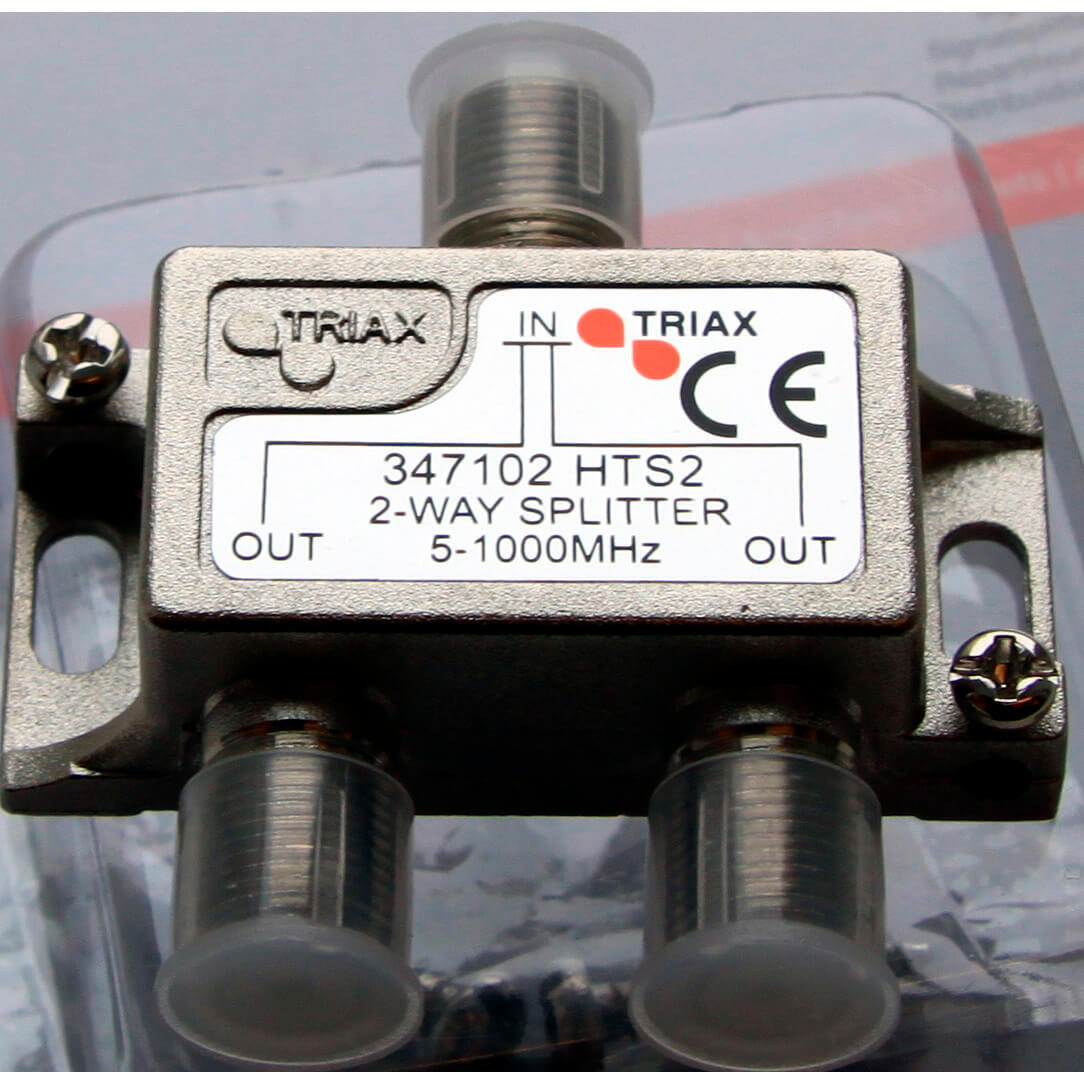 Triax 2-vejs signalsplitter med F-connector | Elgiganten | Elgiganten