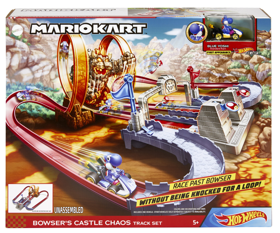 Hot Wheels Mario Kart Bowsers Castle Track Set | Elgiganten | Elgiganten