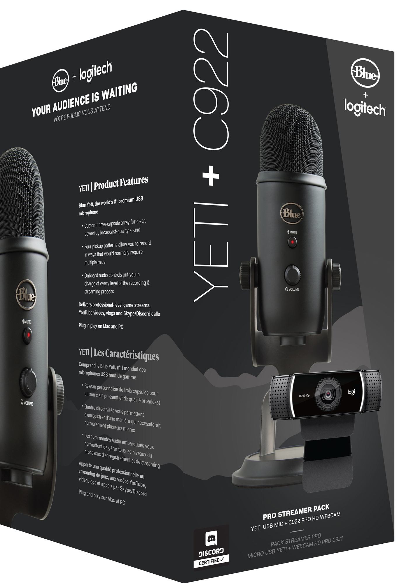 Logitech C922 Pro Webcam & Blue Yeti mic streaming bundle - Elgiganten - Elgiganten