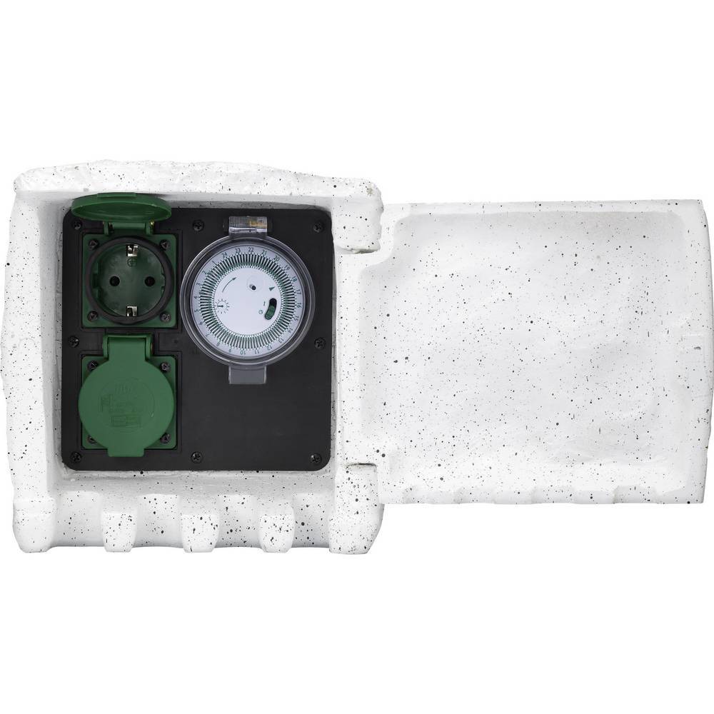 Trädgårdsstickkontakt med timer Renkforce 1168583 N/A - Elgiganten ...