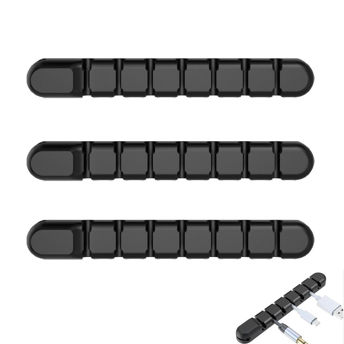 Selvklebende kabelholder for 8 kabler Sort - Elkjøp | Elkjøp