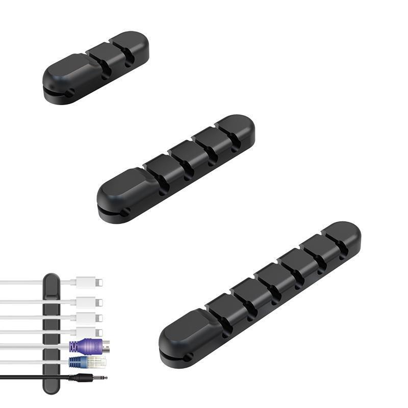 Selvklebende kabelholder 3 stk Sort - Elkjøp | Elkjøp