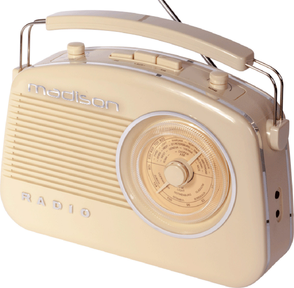 Madison retro radio m. Bluetooth, beige | Elgiganten | Elgiganten