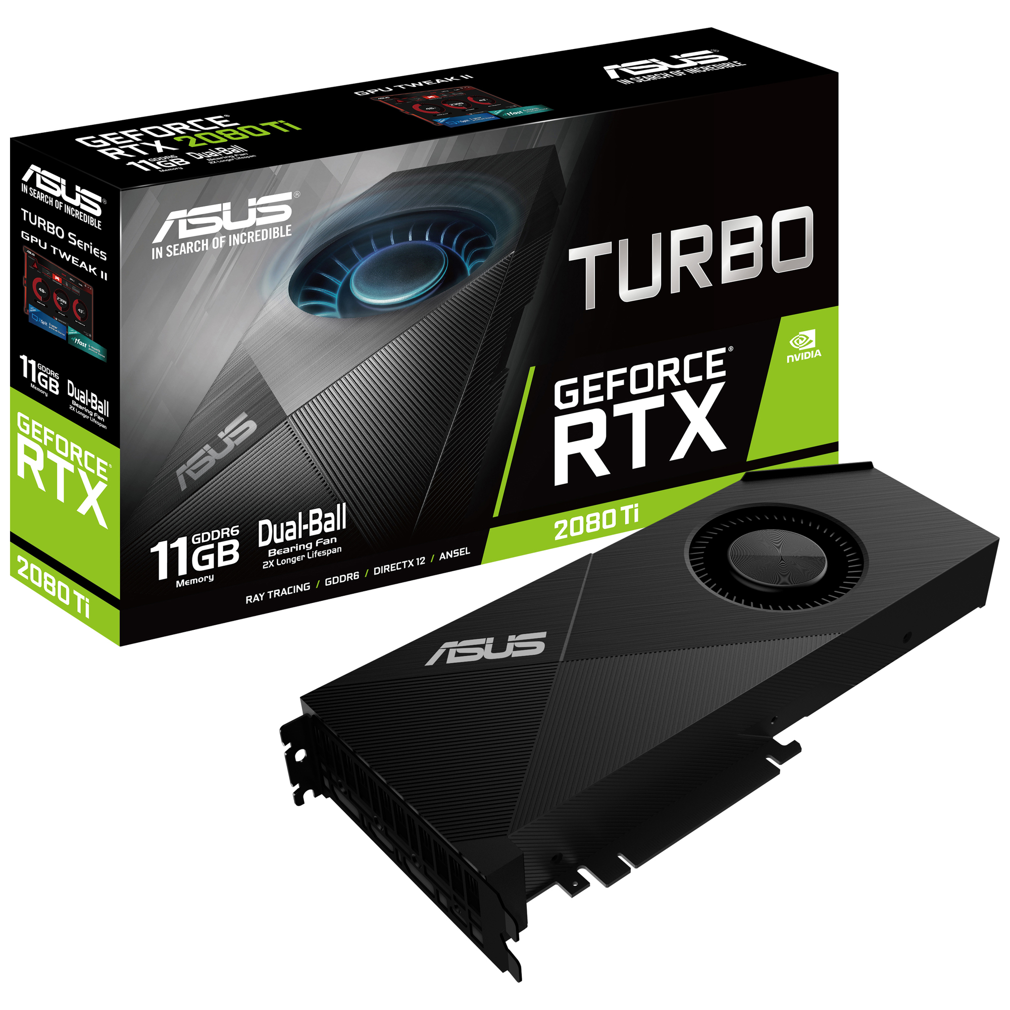 Asus GeForce RTX 2080 Ti Turbo grafikkort 11G | Elgiganten | Elgiganten