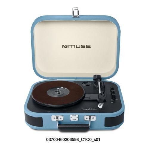 MT-201 BTB Turntable Stereo system BT USB vintage Blue - Gigantti ...