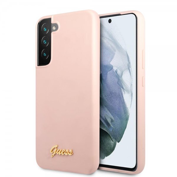 Guess Samsung Galaxy S22 Deksel Script Metal Logo Pale Pink - Elkjøp ...