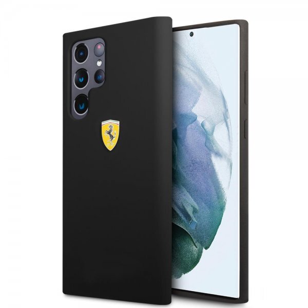 Ferrari Samsung Galaxy S22 Ultra Deksel Metal Logo Svart - Elkjøp | Elkjøp