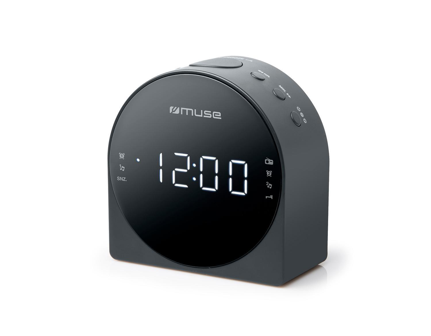 Muse Dual Alarm Clock -radio PLL M-185CR AUX, - Gigantti verkkokauppa