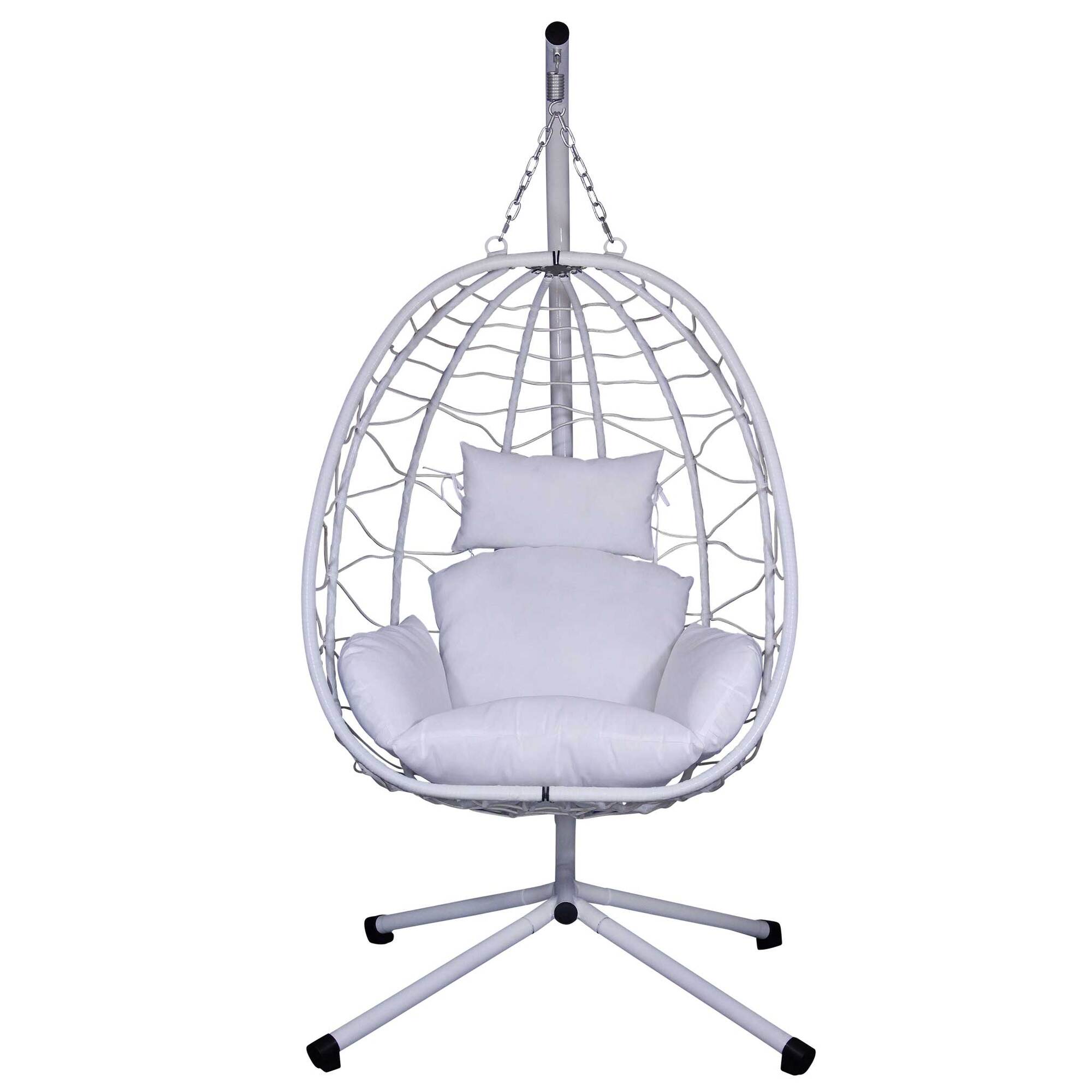 Lykke Hengestol Egg Stol, hvit - Elkjøp | Elkjøp