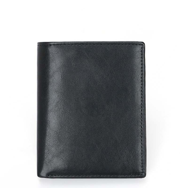 RFID pung, kortholder, slank og kompakt, ægte læder Sort | Elgiganten ...