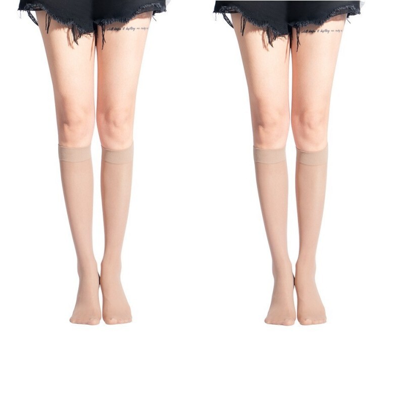 Knähöga strumpor 2-par Kaki - Elkjøp | Elkjøp