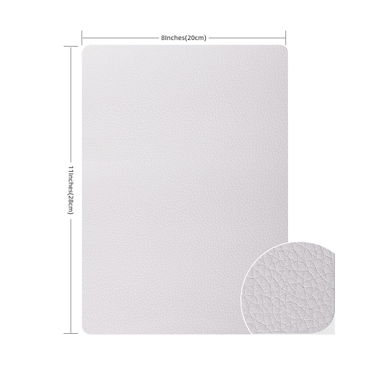 Litchi tekstur selvklebende reparasjonslapper for sofa 3 ark 20x28 cm ...