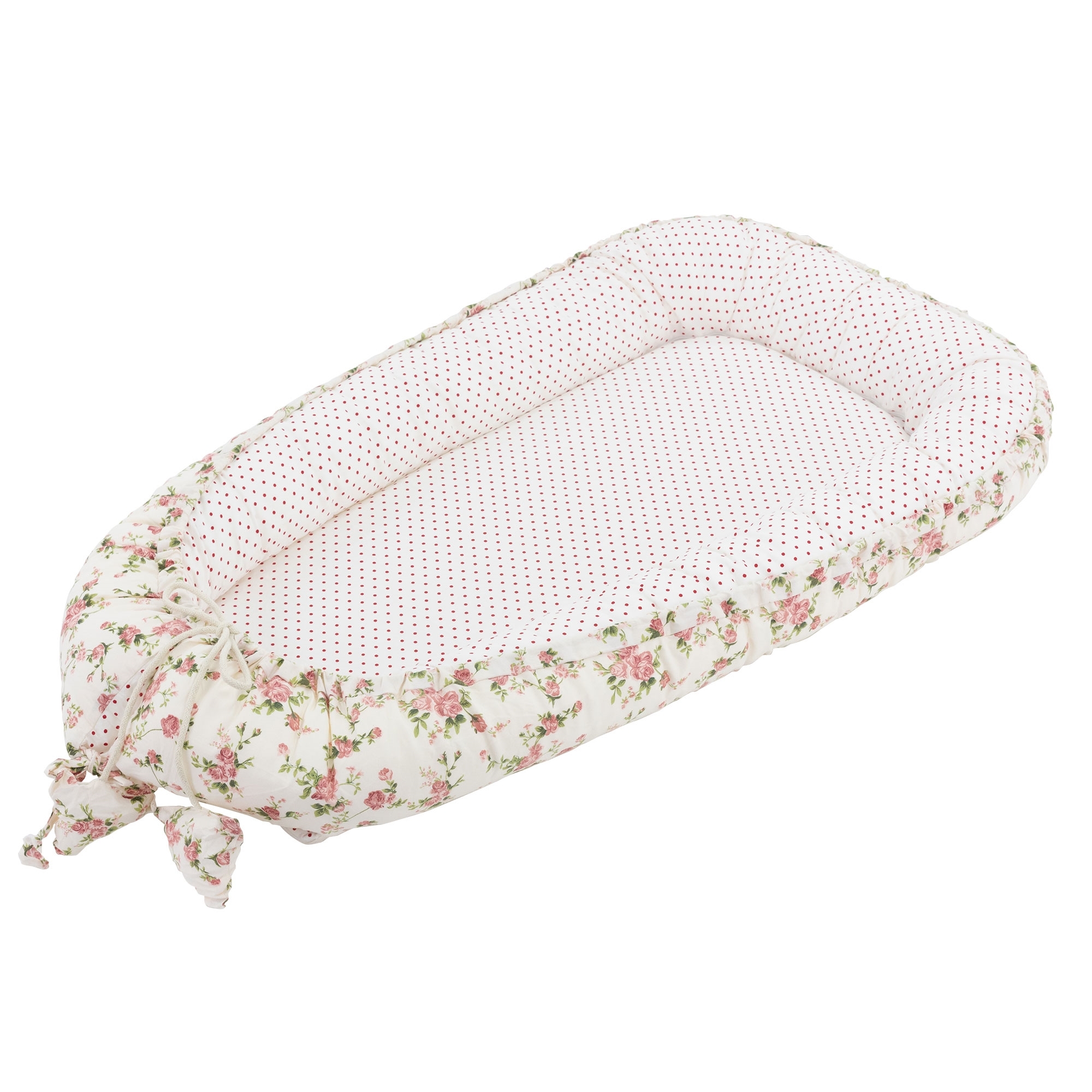 Joyz Babynest, blommor, vit, 90x50 cm, bomull, dubbelsidig - Elgiganten ...