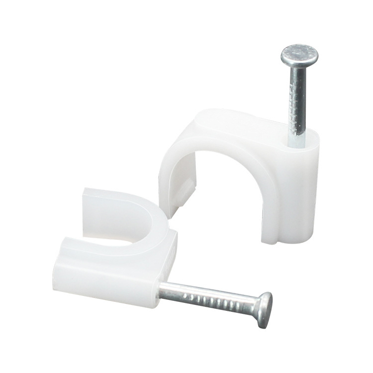 Kabelclips med søm 100-pak Hvid 10 mm | Elgiganten | Elgiganten