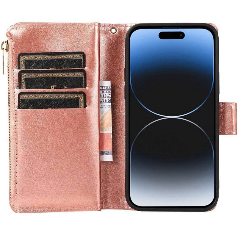 DoubleFlip Zipper 9-kort Apple iPhone 15 Pro Max - Rose - Elkjøp | Elkjøp