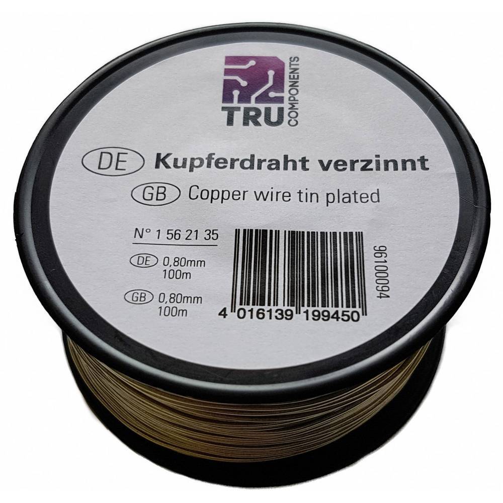 TRU COMPONENTS Kobbertråd Udvendig diameter (uden | Elgiganten | Elgiganten