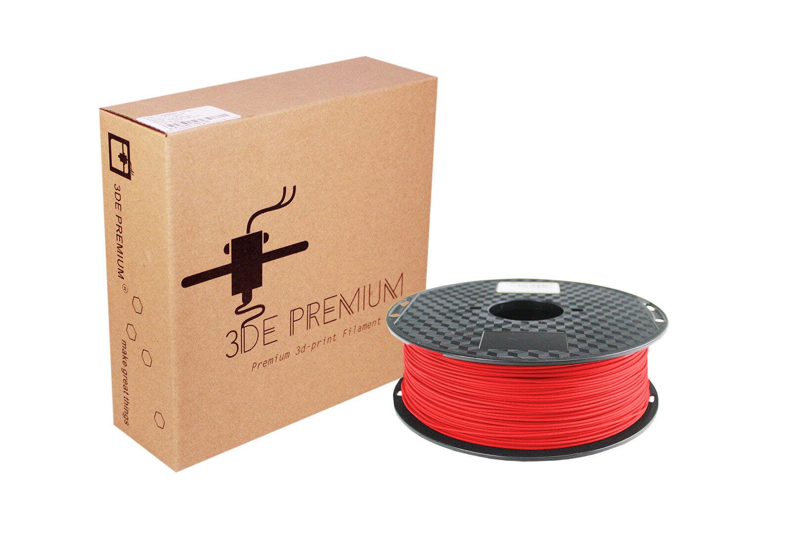 3DE Premium - PLA Matt - Ruby Red - 1.75mm - 1kg / Default Title ...