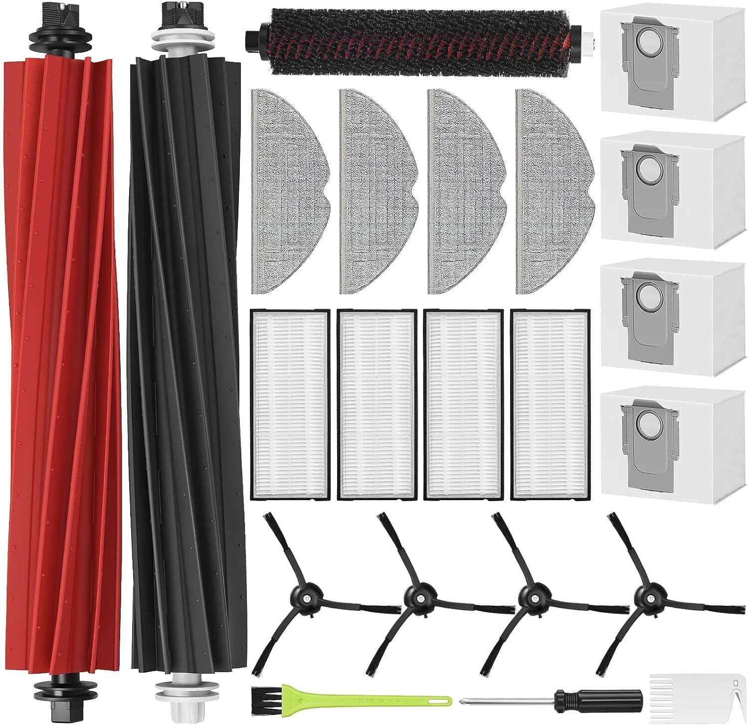 22 dele tilbehør Xiaomi Mi Robot Vacuum-Mop S8/S7/S8+/S7 MaxV Ultra ...