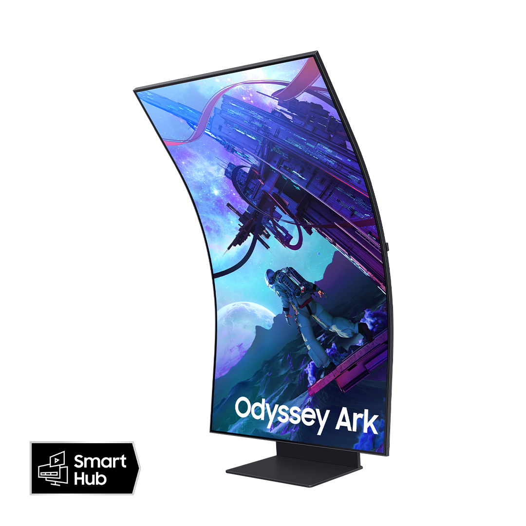 Samsung Odyssey Ark 2nd Gen G970NU 55" buet VA gamingskjerm - Elkjøp ...