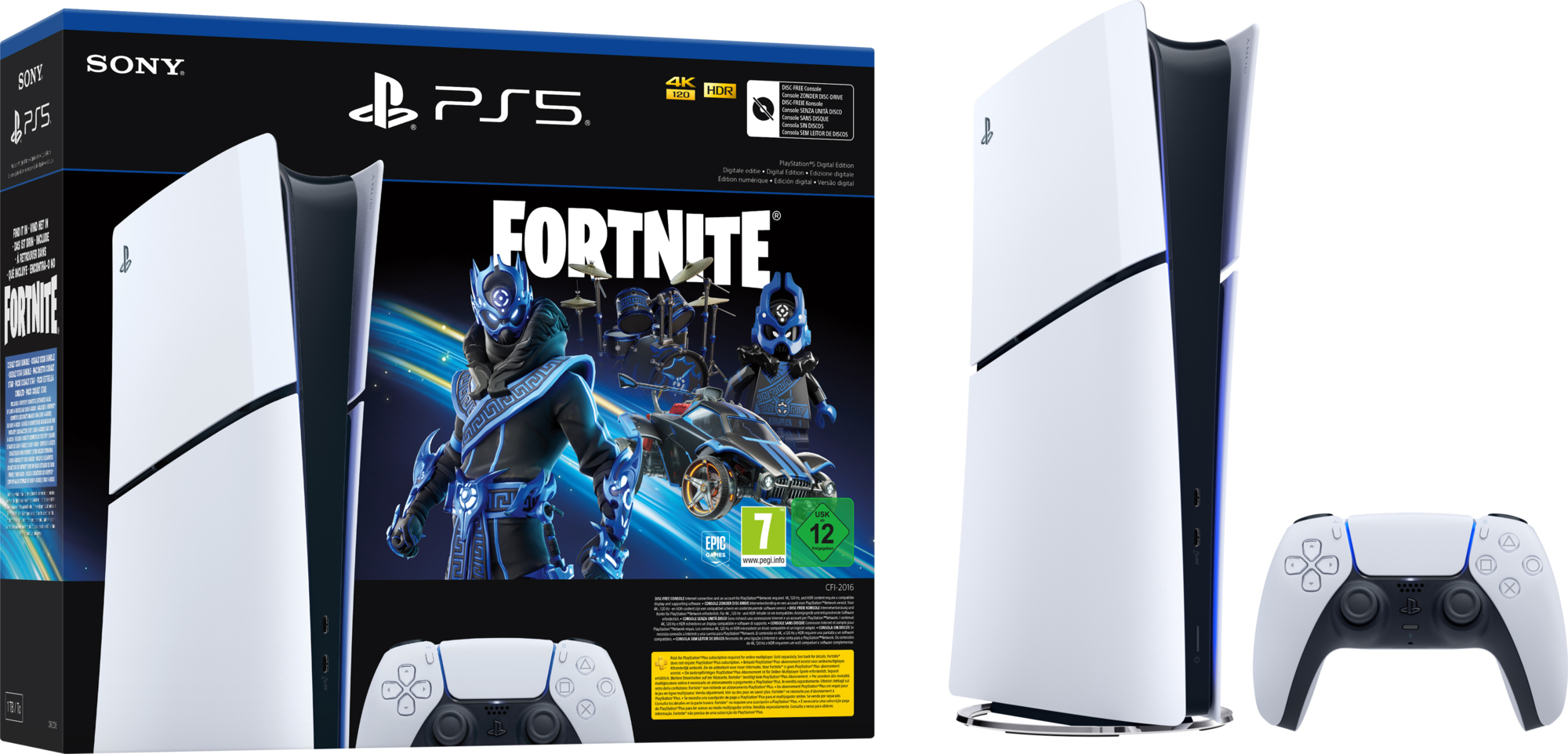 PlayStation 5 Slim Digital Edition (Fortnite bundle) | Elgiganten ...