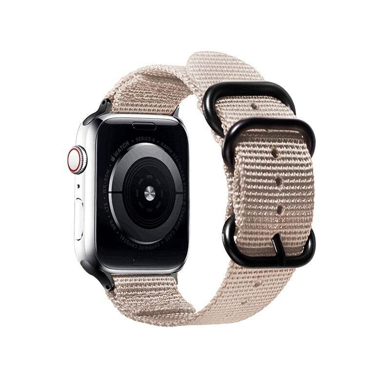 SKALO Nato-ranneke Nylon Apple Watch Ultra 49mm - Beige - Gigantti ...