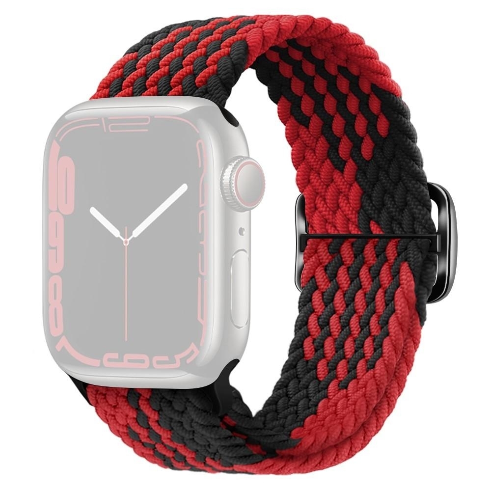 SKALO Punottu -ranneke Apple Watch Ultra 2 49mm - Punainen-Musta ...