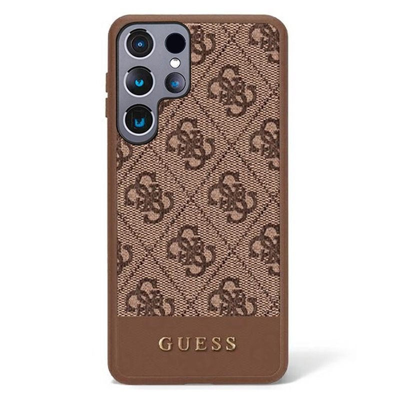 Guess Hardcase 4G stripe collection Samsung Galaxy S23 Ultra - Brun ...