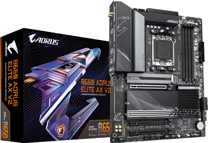 Gigabyte B650 AORUS Elite AX V2 moderkort - Elgiganten - Elgiganten