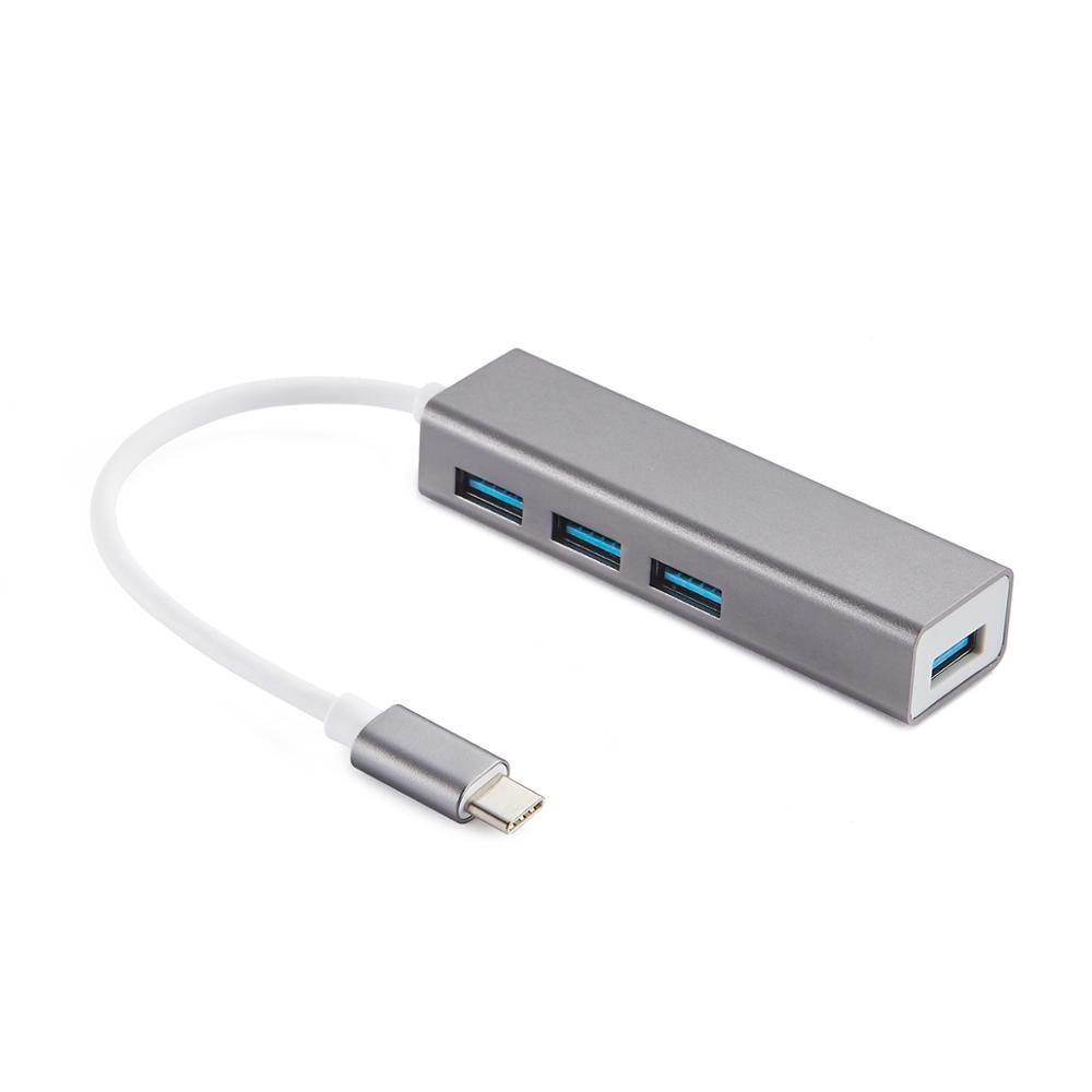 NÖRDIC USBC 4Ports USB3.1 hub 10cm Aluminium Space Grey | Elgiganten ...