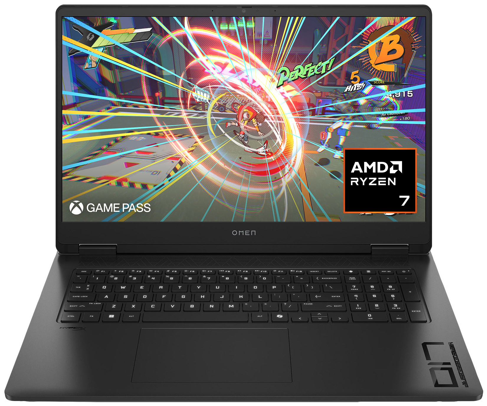 HP Omen 17 R7-8HS/16/512/4050 17,3" bærbar gaming computer | Elgiganten | Elgiganten