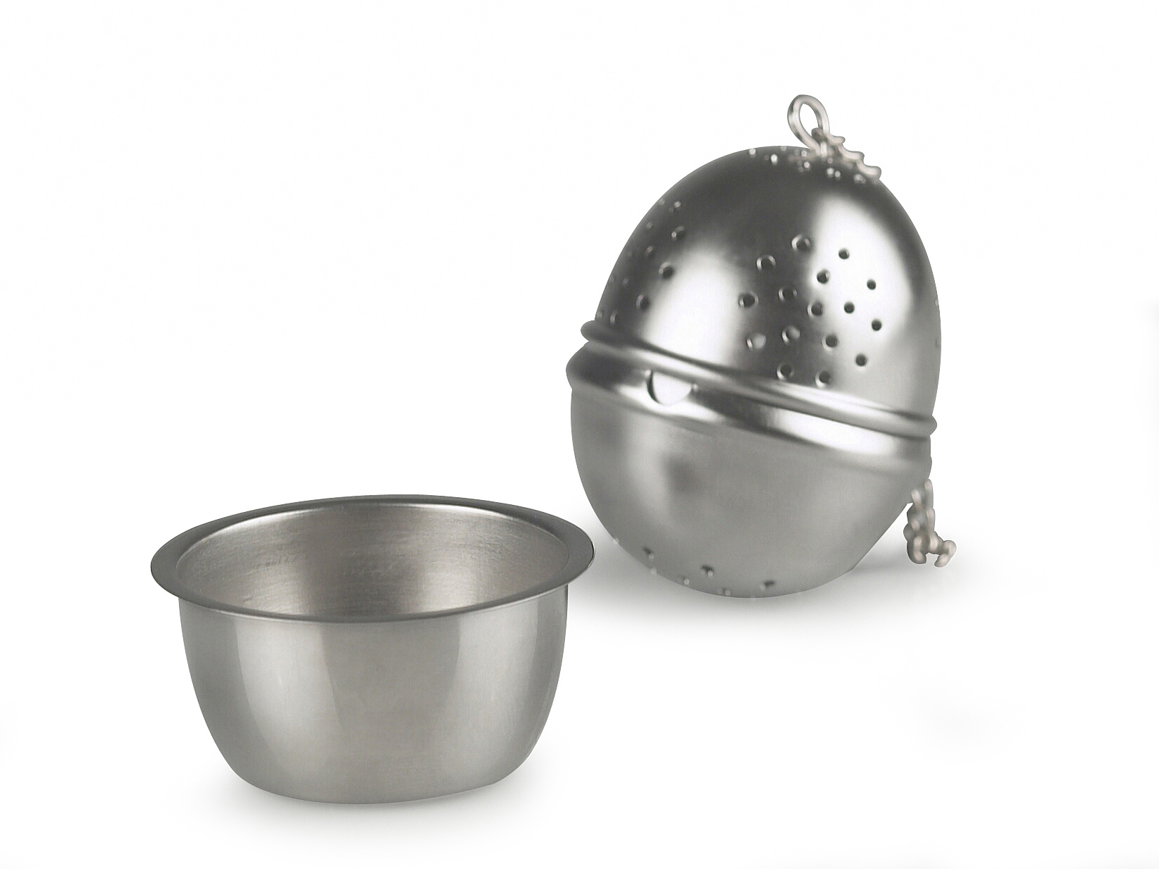 Tea egg filter w/chain steel - Gigantti verkkokauppa