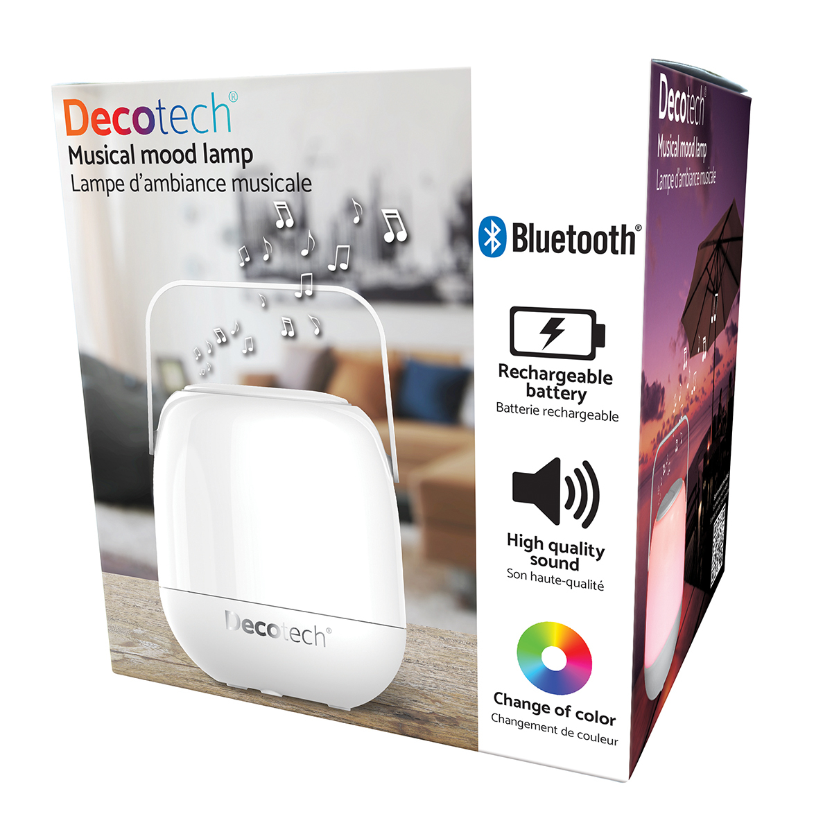 Decotech Värikäs Luminou Kannettava Kaiutin - Gigantti verkkokauppa