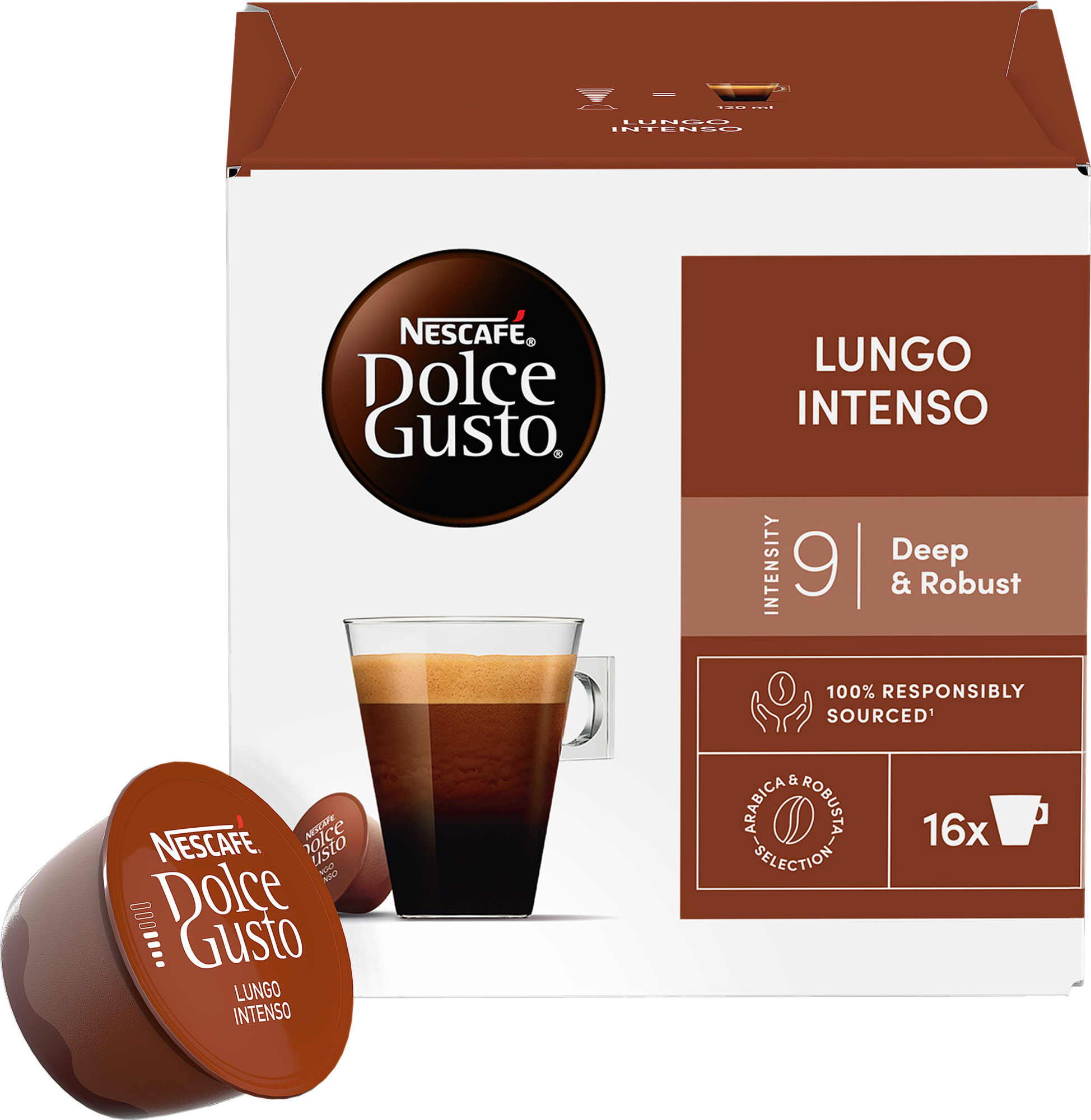NESCAFÉ Dolce Gusto Lungo Intenso kahvikapselit (16 kpl) - Gigantti verkkokauppa