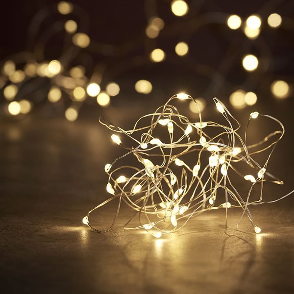 Ljusslinga med 40 mini LED-lampor och timer - Elgiganten - Elgiganten