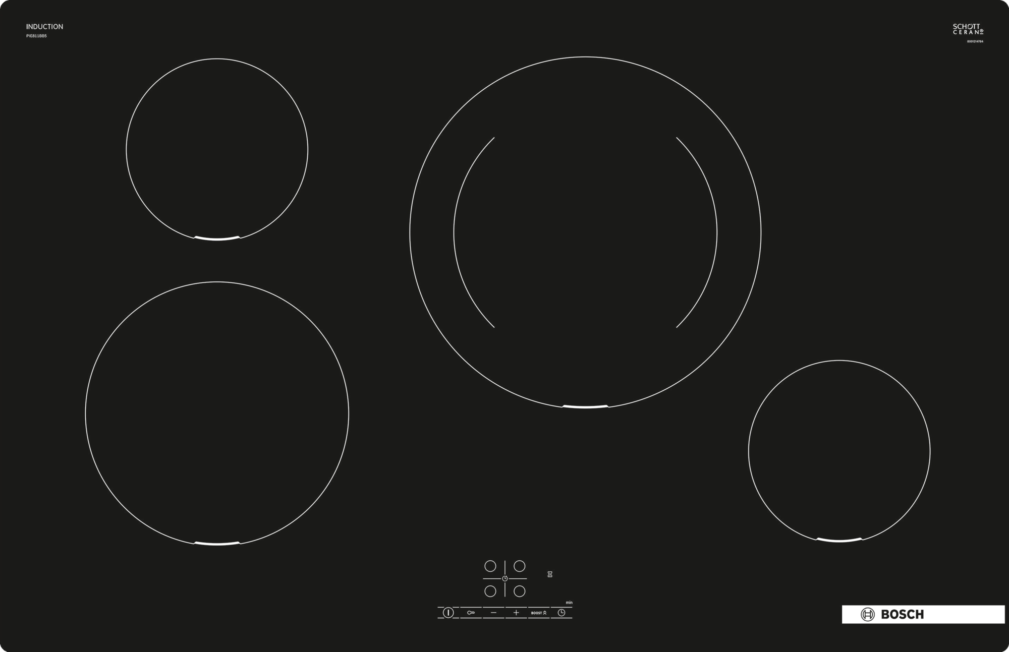 Bosch Platetopp PIE811BB5E - Elkjøp | Elkjøp