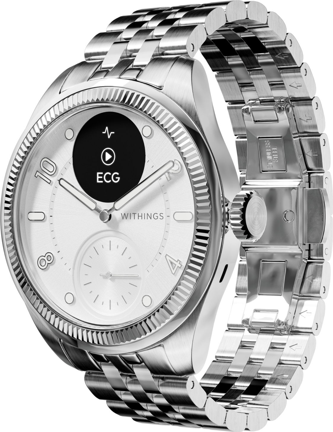 Withings ScanWatch Nova Brilliant hybridklocka 39mm (silver ...