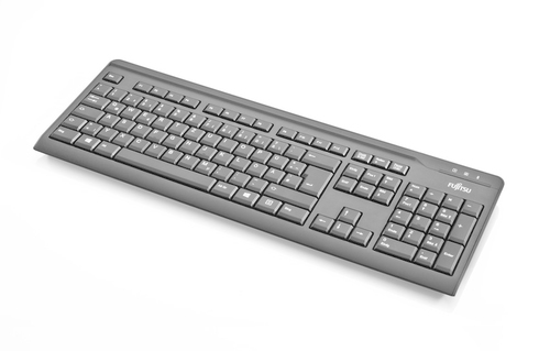 Fujitsu KB410, Full-size (100%), Ledningsført, USB, Sort | Elgiganten ...